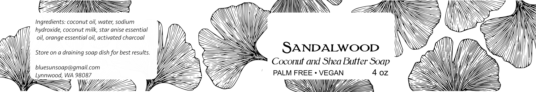 New soap labels – Blue Sun