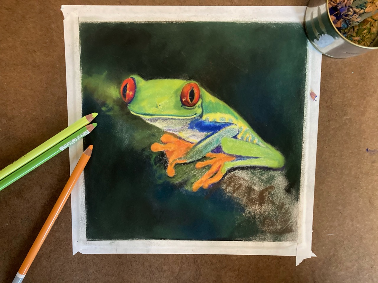 Pastel Frog – Blue Sun